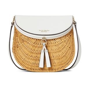kate spade | Bags | Kate Spade New York Catch Wicker Medium Crossbody ...